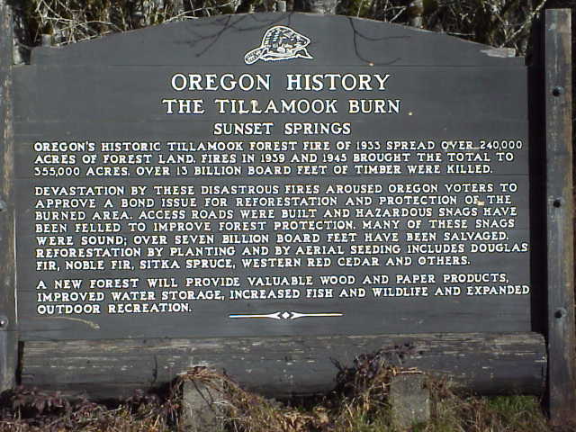 Elsie, Oregon is home to the old Tillamook Burn. Its neighbors are ...