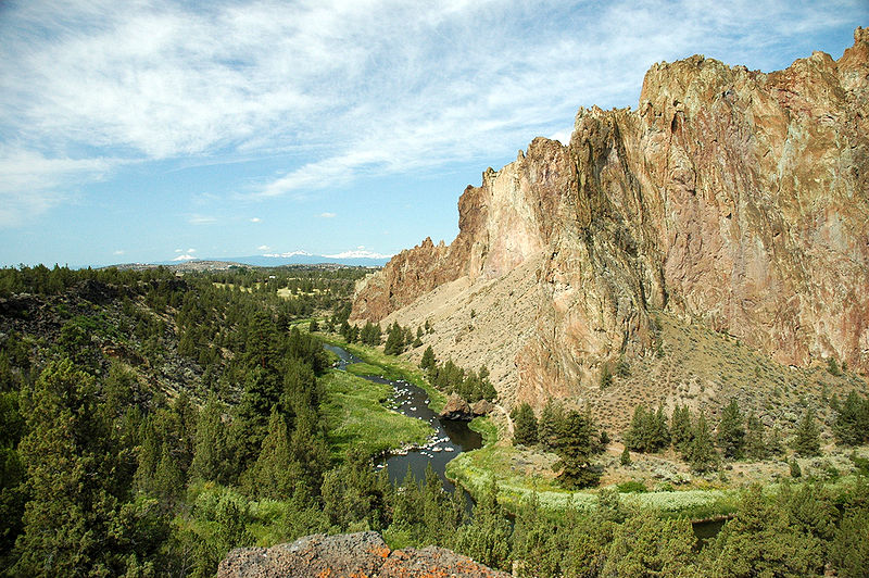 Terrebonne, Oregon is close to Smith Rock, a rock climbers paradise.