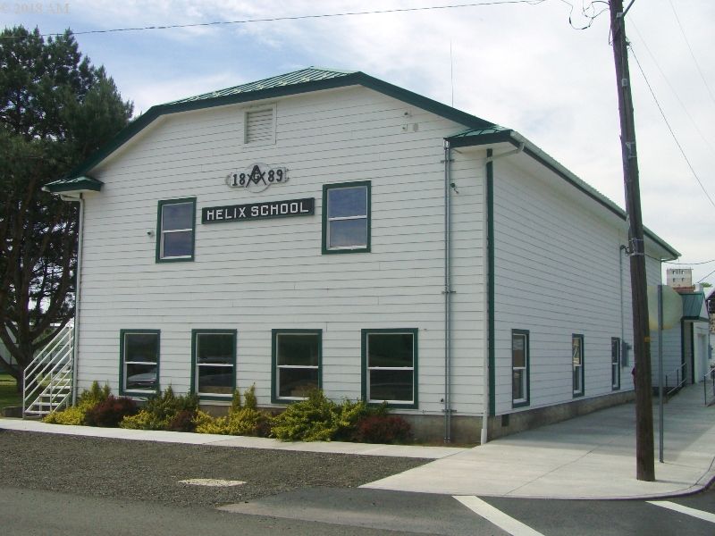 Helix, Oregon is in grain country northwest of Athena.