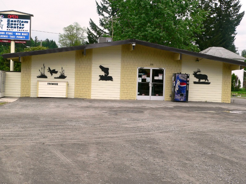 Mill City, Oregon, has a great pedestrian bridge across the Sanitam river.