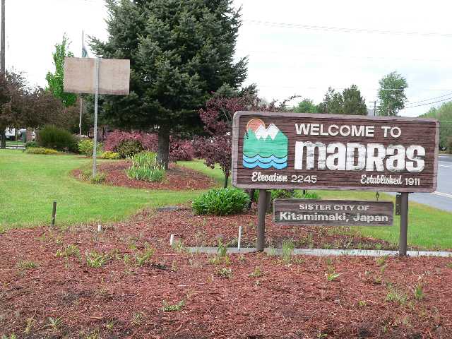 Madras, Oregon is the first stop heading east after crossing the ...