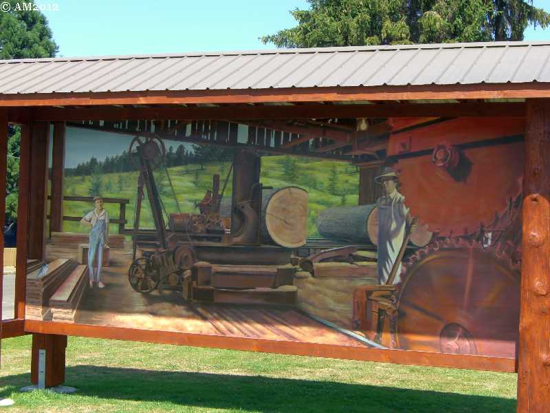 Molalla, Oregon sits where the Molalla river exits the Coast Range ...